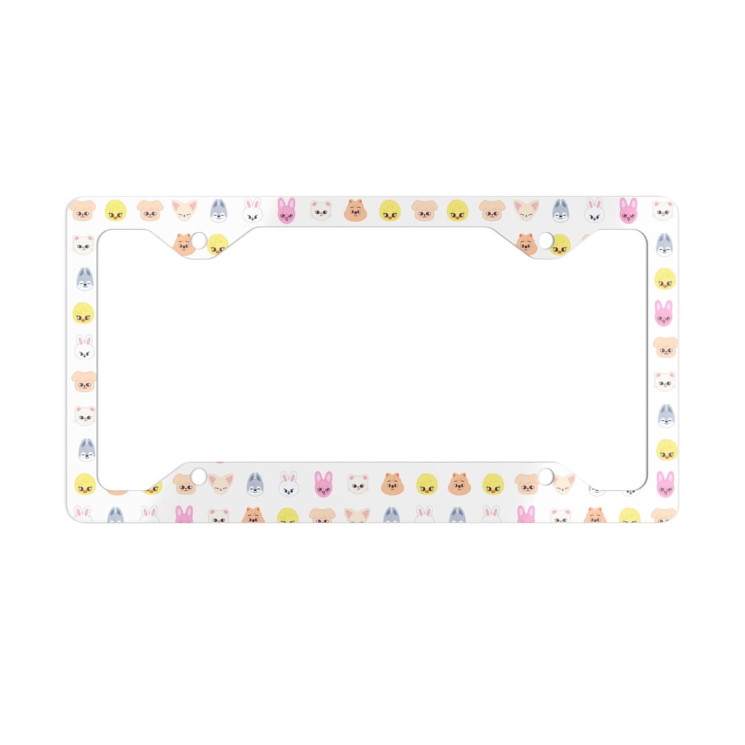 License Plate Frame, Stray Kids Skzoos Design, K-pop Group, Car ...