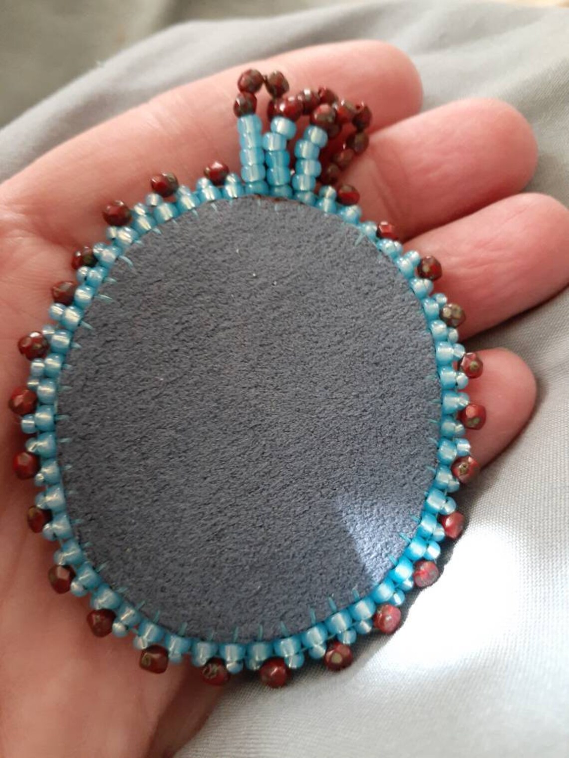 Vampire Pendant Love Bites Pendant Bead Embroidery OOAK | Etsy