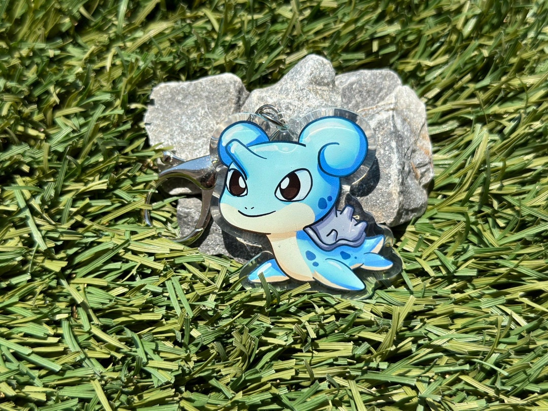 Lapras #131 Chibi Keychain 2" | Epoxy Charm | Cute Accessory - Etsy