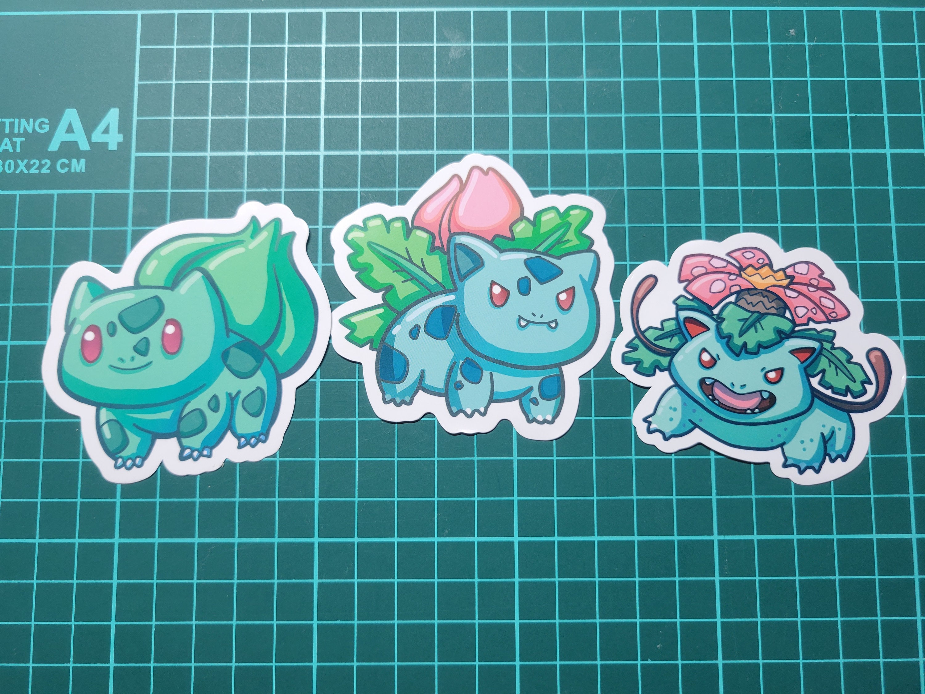Bulbasaur Ivysaur Venusaur Stickers Fan Art Cute - Etsy