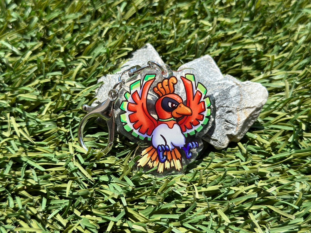 Ho-oh #250 Chibi Keychain 2" | Fan Art | Cute Foodie Sticker | Laptop ...