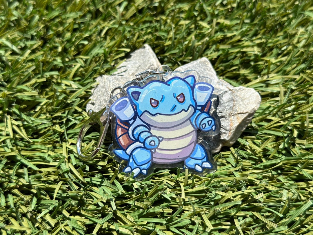 Blastoise #9 Chibi Keychain 2" | Fan Art | Cute Foodie Sticker | Laptop ...