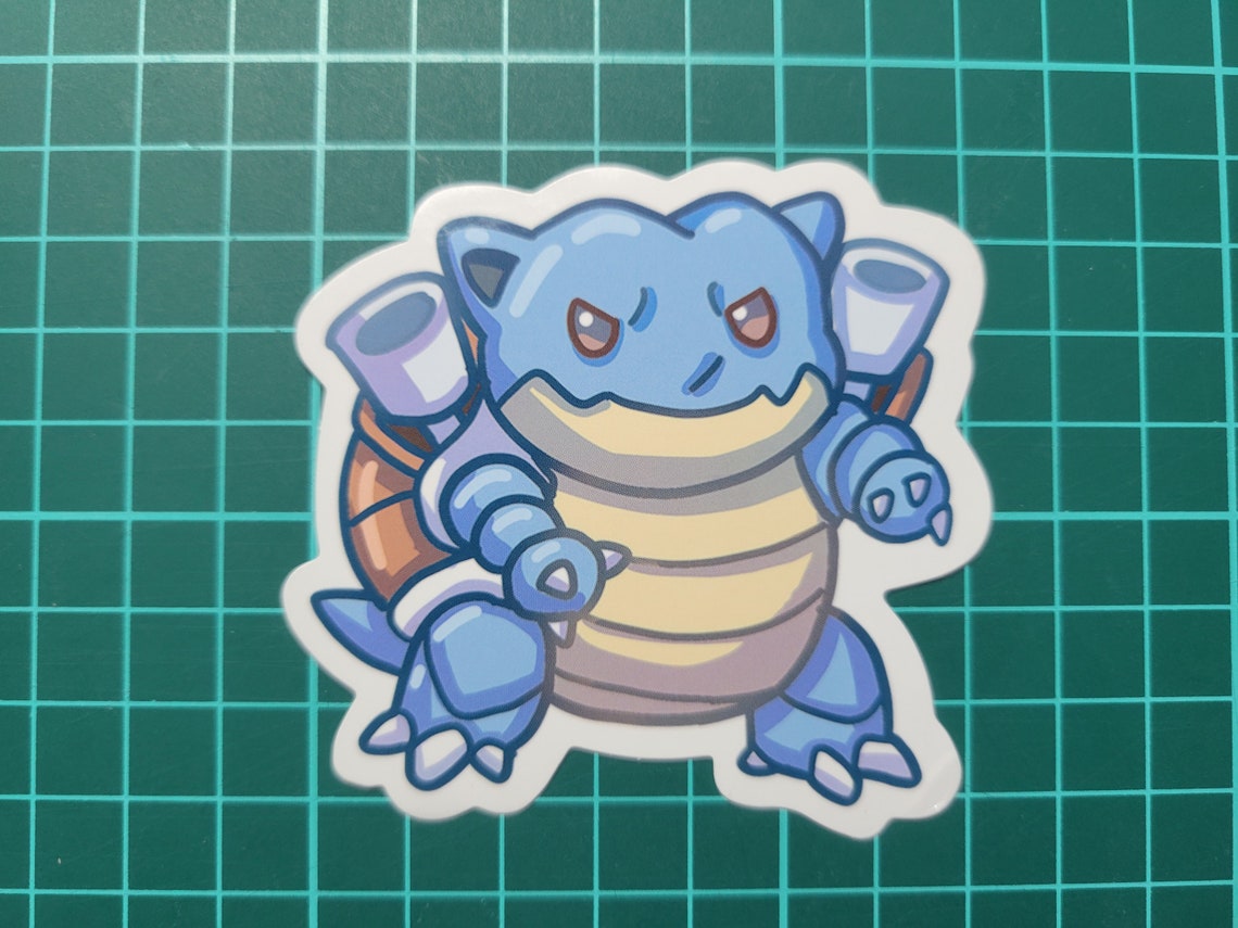 Chibi Squirtle Wartortle Blastoise Stickers Fan Art - Etsy