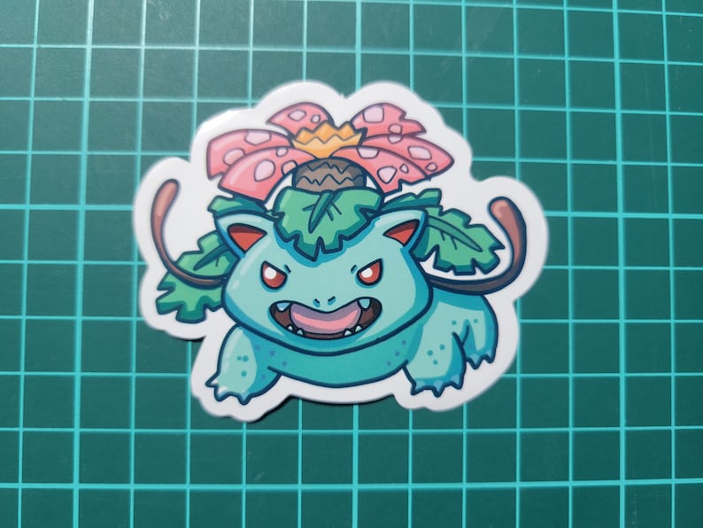 Bulbasaur, Ivysaur, Venusaur Stickers! | Fan Art | Cute Sticker ...