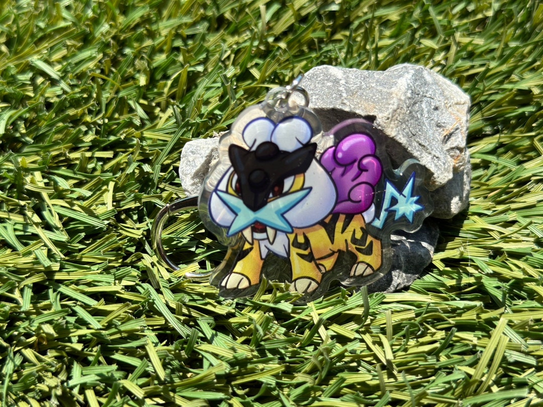 Raikou #243 Chibi Keychain 2" | Epoxy Charm | Cute Accessory - Etsy