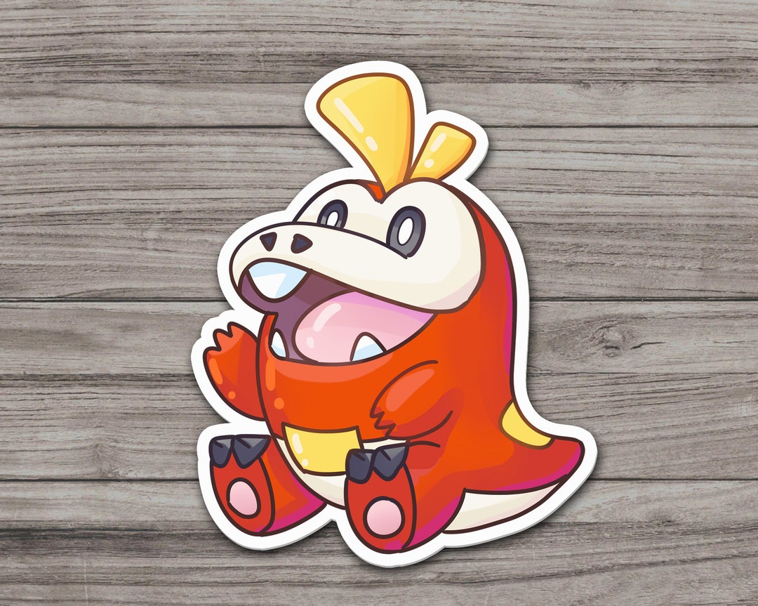 Fuecoco Chibi Sticker | Fan Art | Cute Foodie Sticker | Laptop Sticker ...