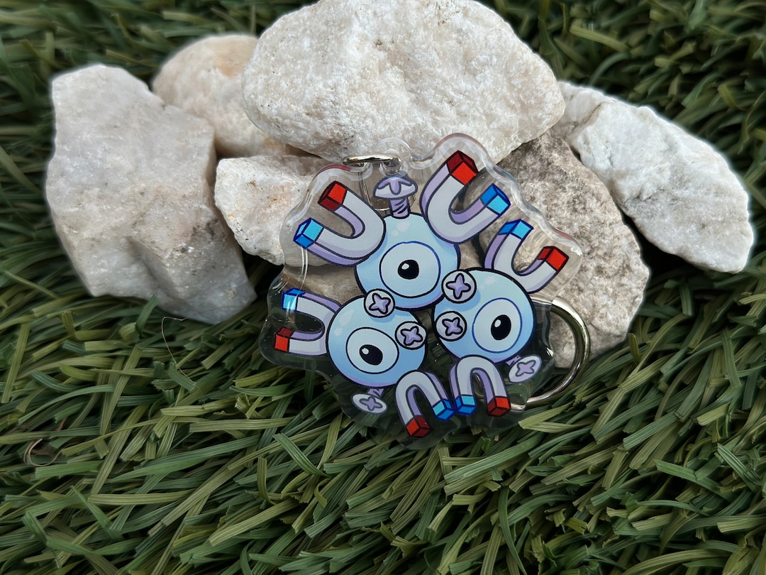 Magneton #82 Chibi Keychain 2" | Fan Art | Cute Foodie Sticker | Laptop ...