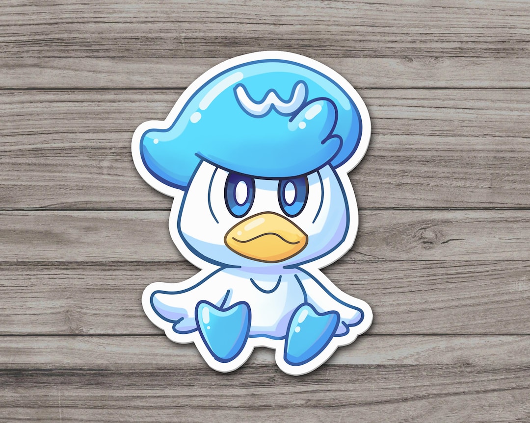 Quaxly Chibi Sticker | Fan Art | Cute Foodie Sticker | Laptop Sticker | Vinyl Waterproof Sticker ...