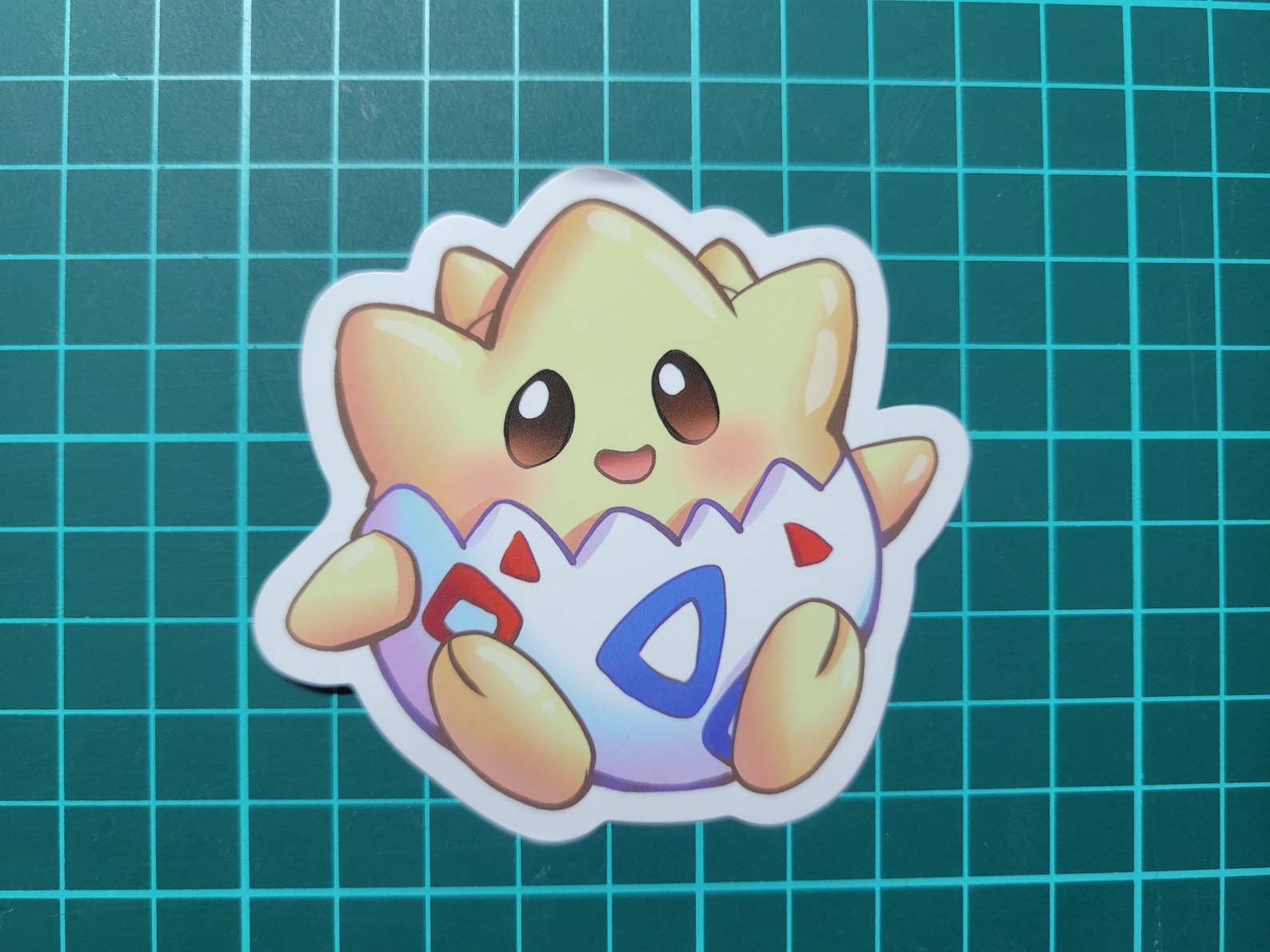 Togepi Chibi Sticker | Fan Art | Cute Foodie Sticker | Laptop Sticker ...