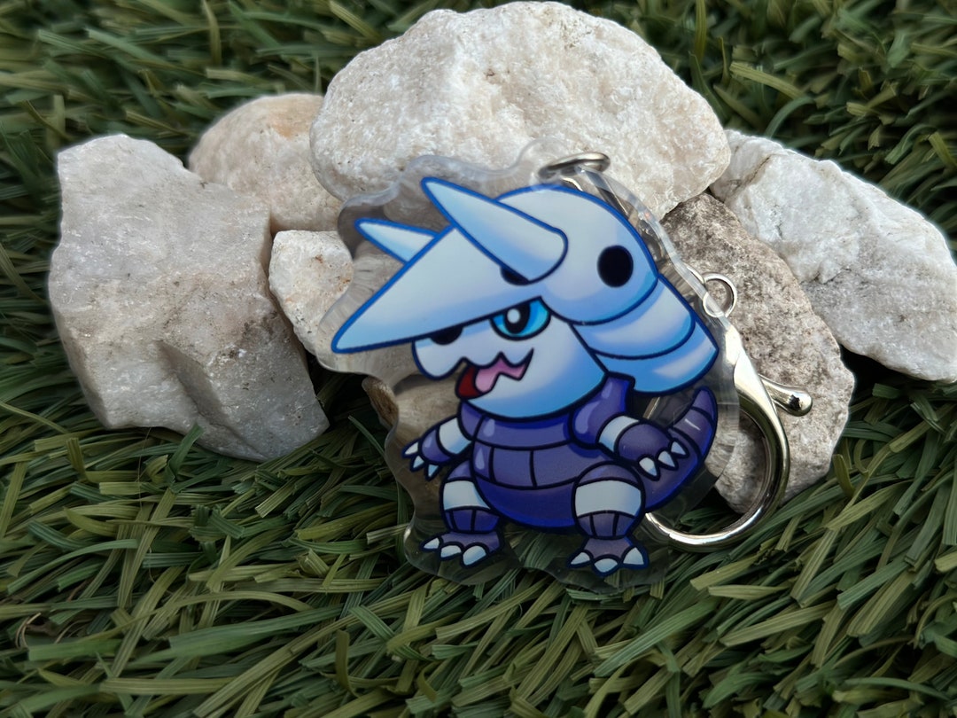 Aggron #306 Chibi Keychain 2" | Fan Art | Cute Foodie Sticker | Laptop ...