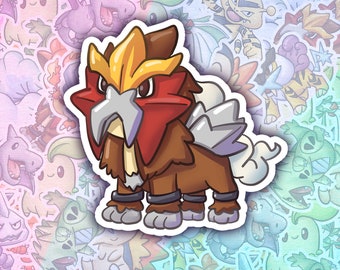 Entei Fan Art - Etsy