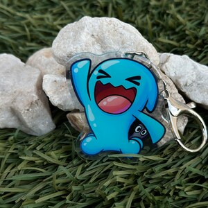 Wobbuffet #202 Chibi Keychain 2" | Fan Art | Cute Foodie Sticker ...