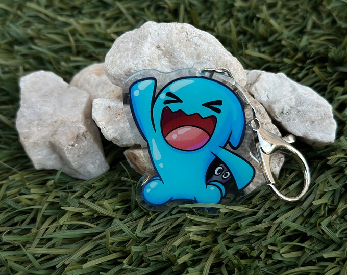 Wobbuffet #202 Chibi Keychain 2" | Fan Art | Cute Foodie Sticker ...