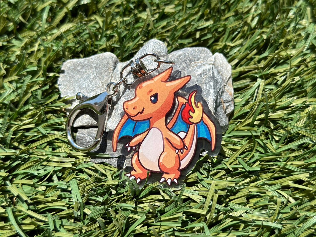Charizard #6 Chibi Keychain 2" | Epoxy Charm | Cute Accessory - Etsy
