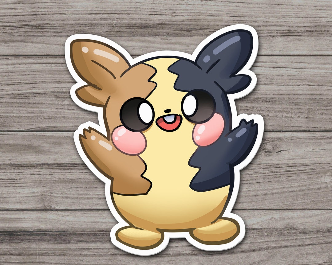 Morpeko Chibi Sticker | Fan Art | Cute Foodie Sticker | Laptop Sticker ...