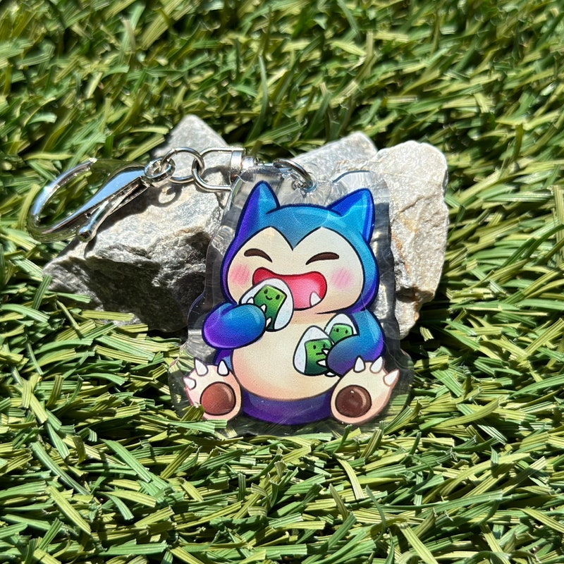 Snorlax Keychain - Etsy