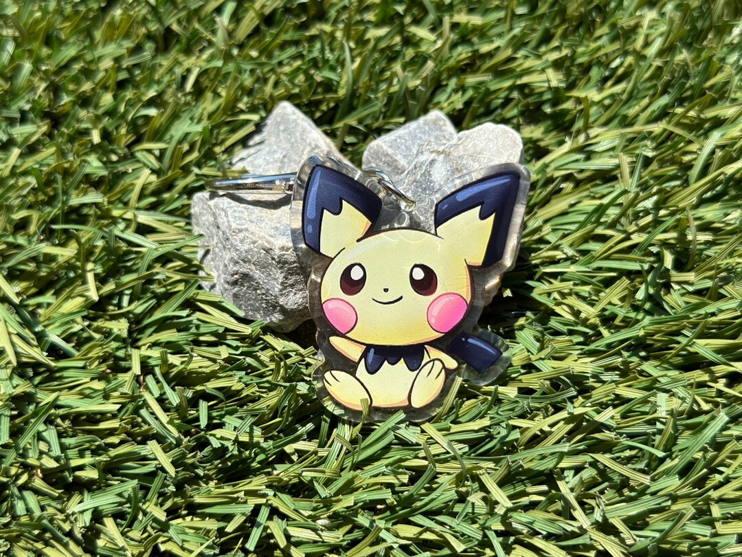 Pichu #172 Chibi Keychain 2" | Epoxy Charm | Cute Accessory - Etsy