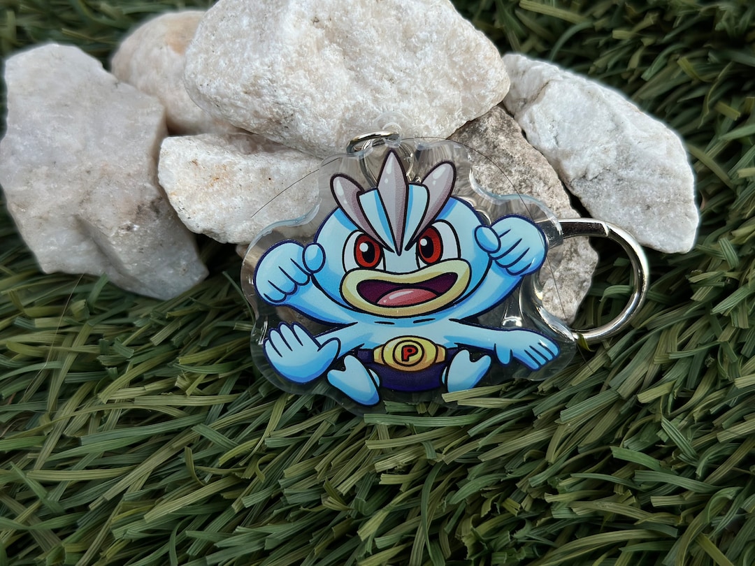 Machamp #68 Chibi Keychain 2" | Fan Art | Cute Foodie Sticker | Laptop ...