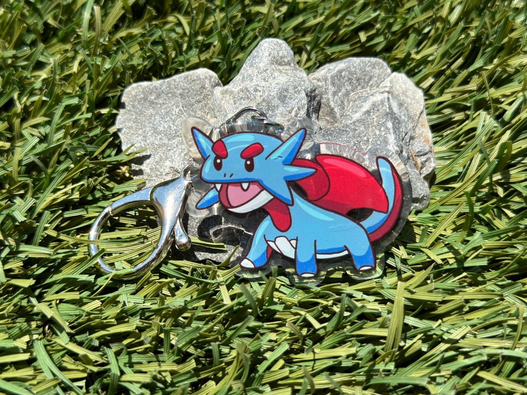 Salamence #373 Chibi Keychain 2" | Epoxy Charm | Cute Accessory - Etsy