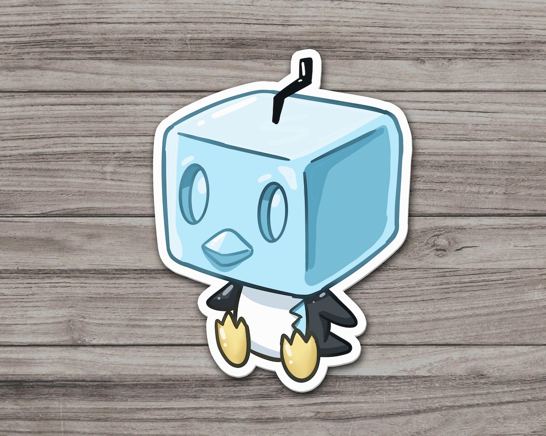 Eiscue Chibi Sticker | Fan Art | Cute Foodie Sticker | Laptop Sticker ...