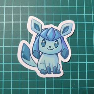 Chibi Eevee Evolution Inspired Waterproof Stickers for Laptop, Backpack ...