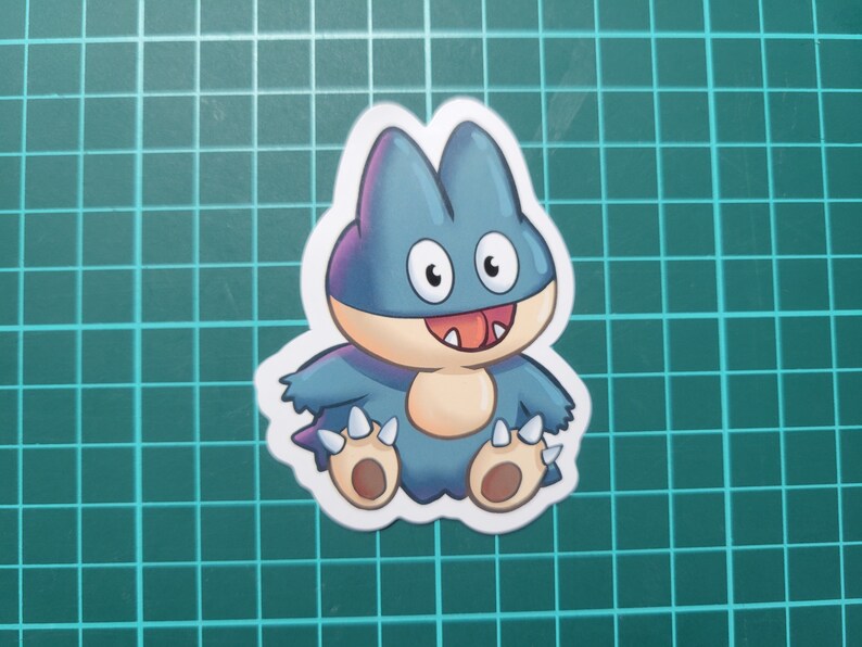 Munchlax Chibi Sticker Fan Art Cute Foodie Sticker - Etsy