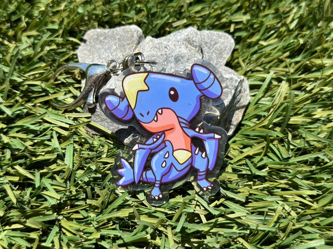 Garchomp #445 Chibi Keychain 2" | Epoxy Charm | Cute Accessory - Etsy