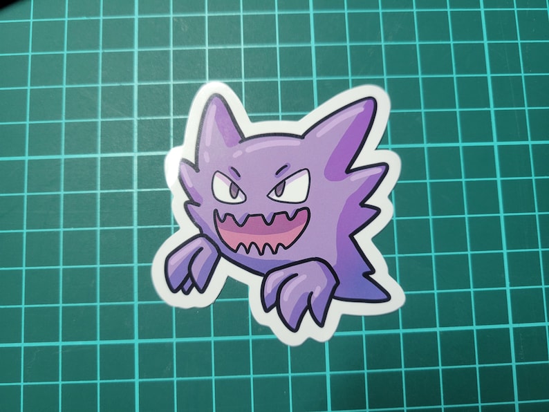 Chibi Gastly, Haunter, Gengar Stickers! | Fan Art | Cute Sticker ...
