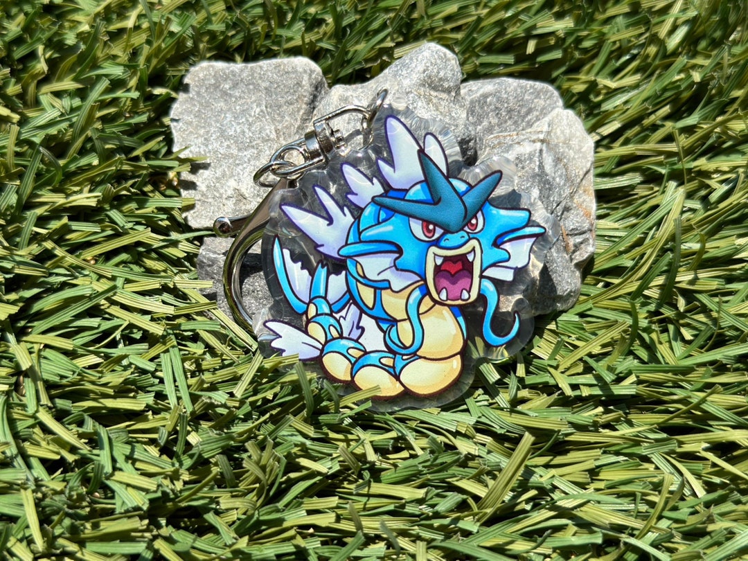 Gyarados #130 Chibi Keychain 2" | Epoxy Charm | Cute Accessory - Etsy
