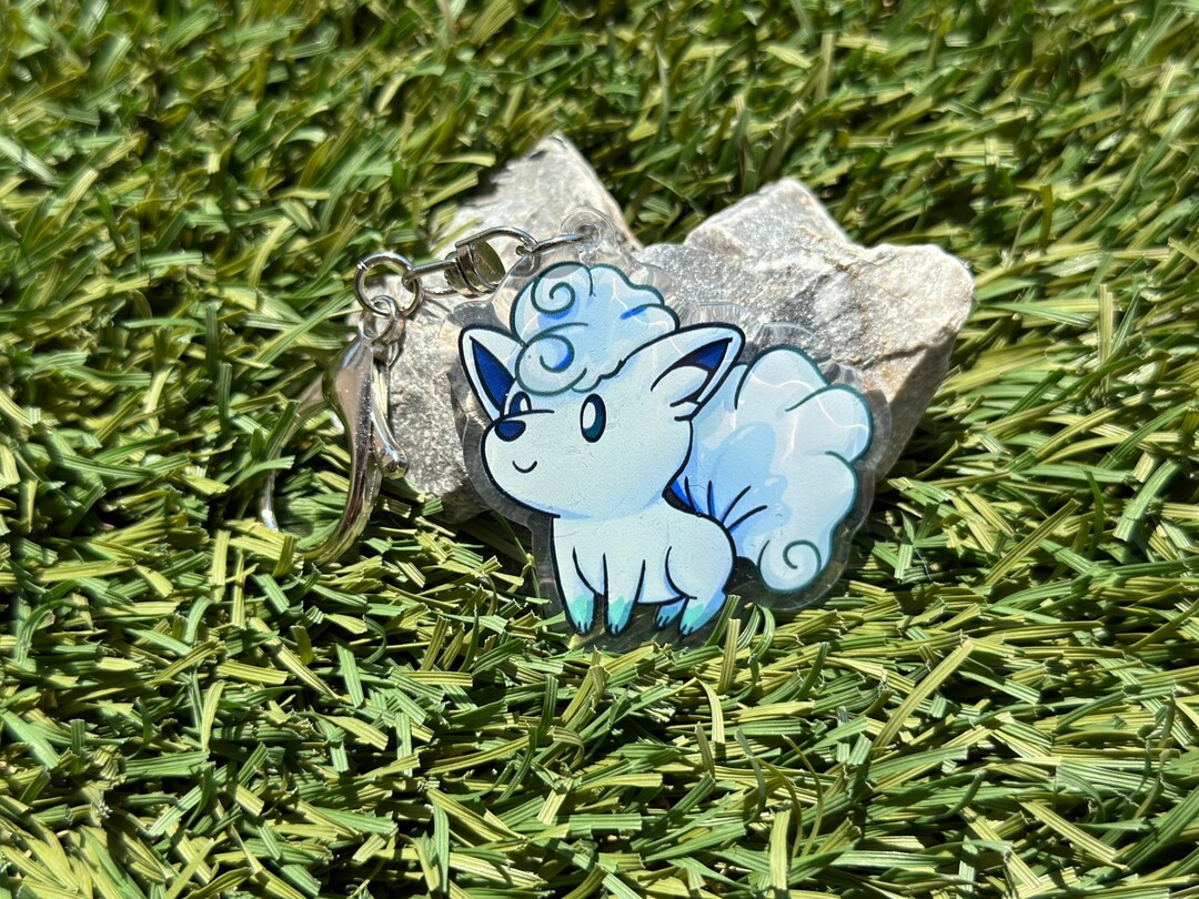 Alolan Vulpix #37 Chibi Keychain 2" | Epoxy Charm | Cute Accessory - Etsy