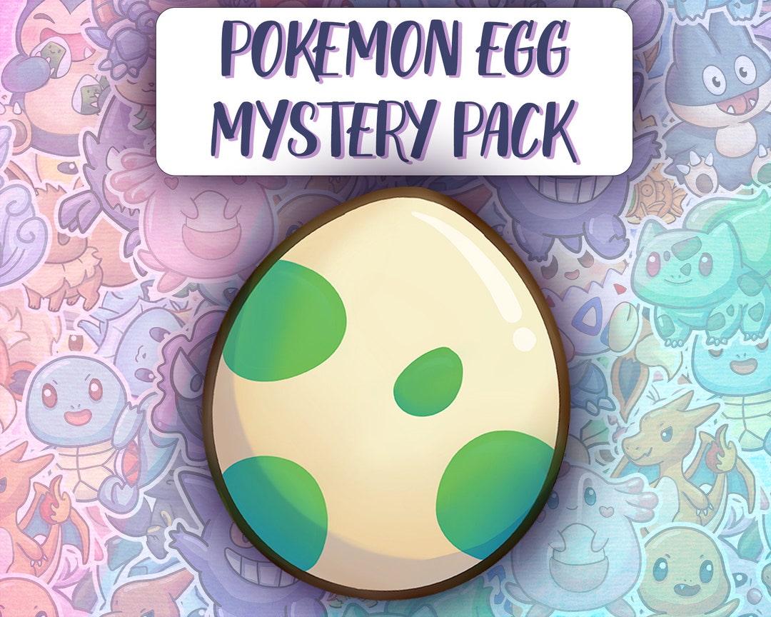 Mystery Egg Sticker Pack, Cute Sticker Decals for Laptops, Bottles ...