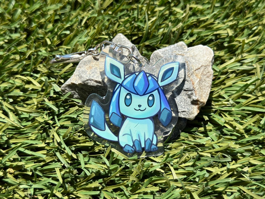 Glaceon #471 Chibi Keychain 2" | Epoxy Charm | Cute Accessory - Etsy