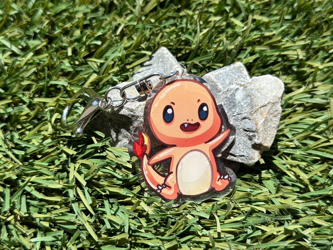 Charmander #4 Chibi Keychain 2" | Epoxy Charm | Cute Accessory - Etsy