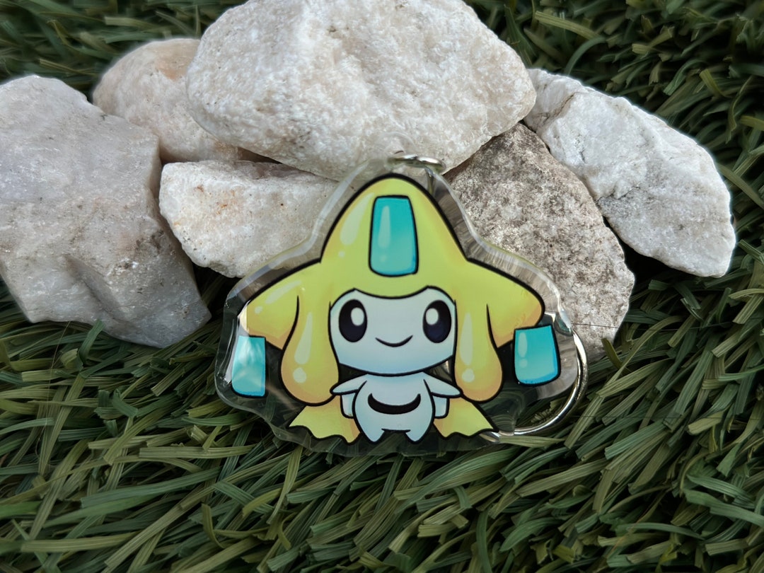 Jirachi #385 Chibi Keychain 2" | Fan Art | Cute Foodie Sticker | Laptop ...