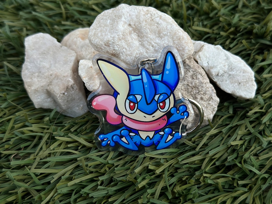 Greninja #658 Chibi Keychain 2" | Fan Art | Cute Foodie Sticker ...
