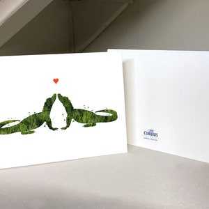 Alligator Valentine, Crocodile Art, Valentines Day Card - Etsy