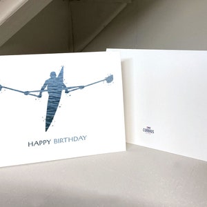 Rowing Birthday Card, Personalized Rower Gift - Etsy