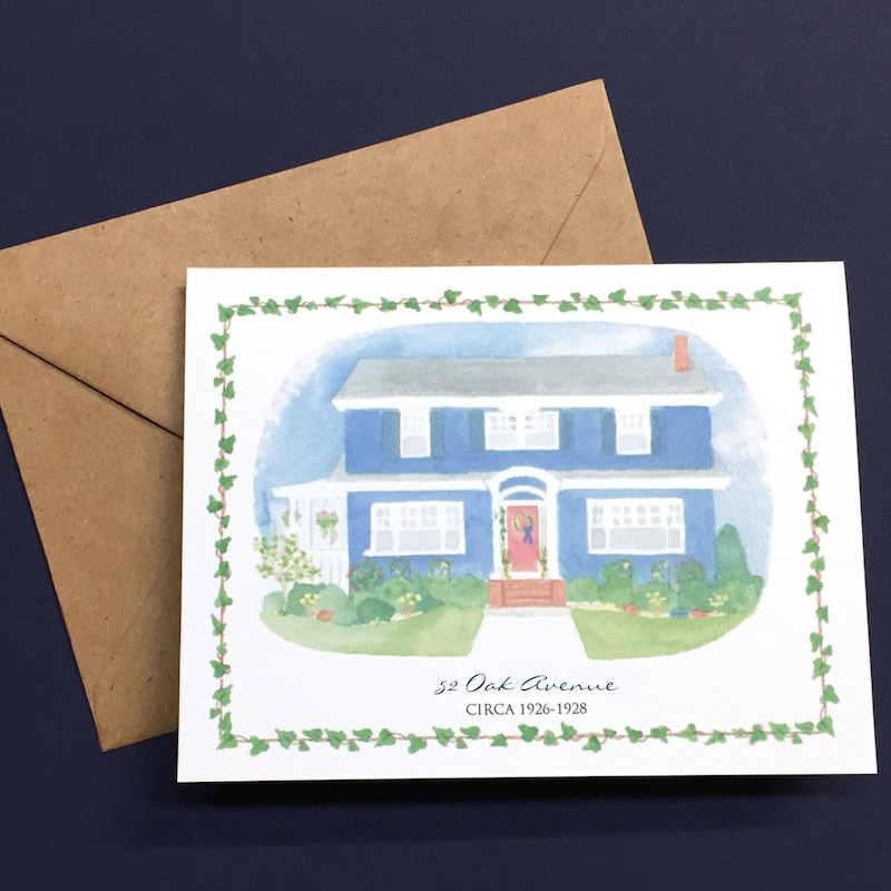 Watercolor Note Card - Etsy