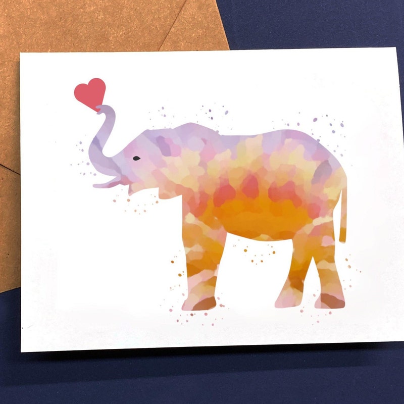 Elephant Cards - Etsy