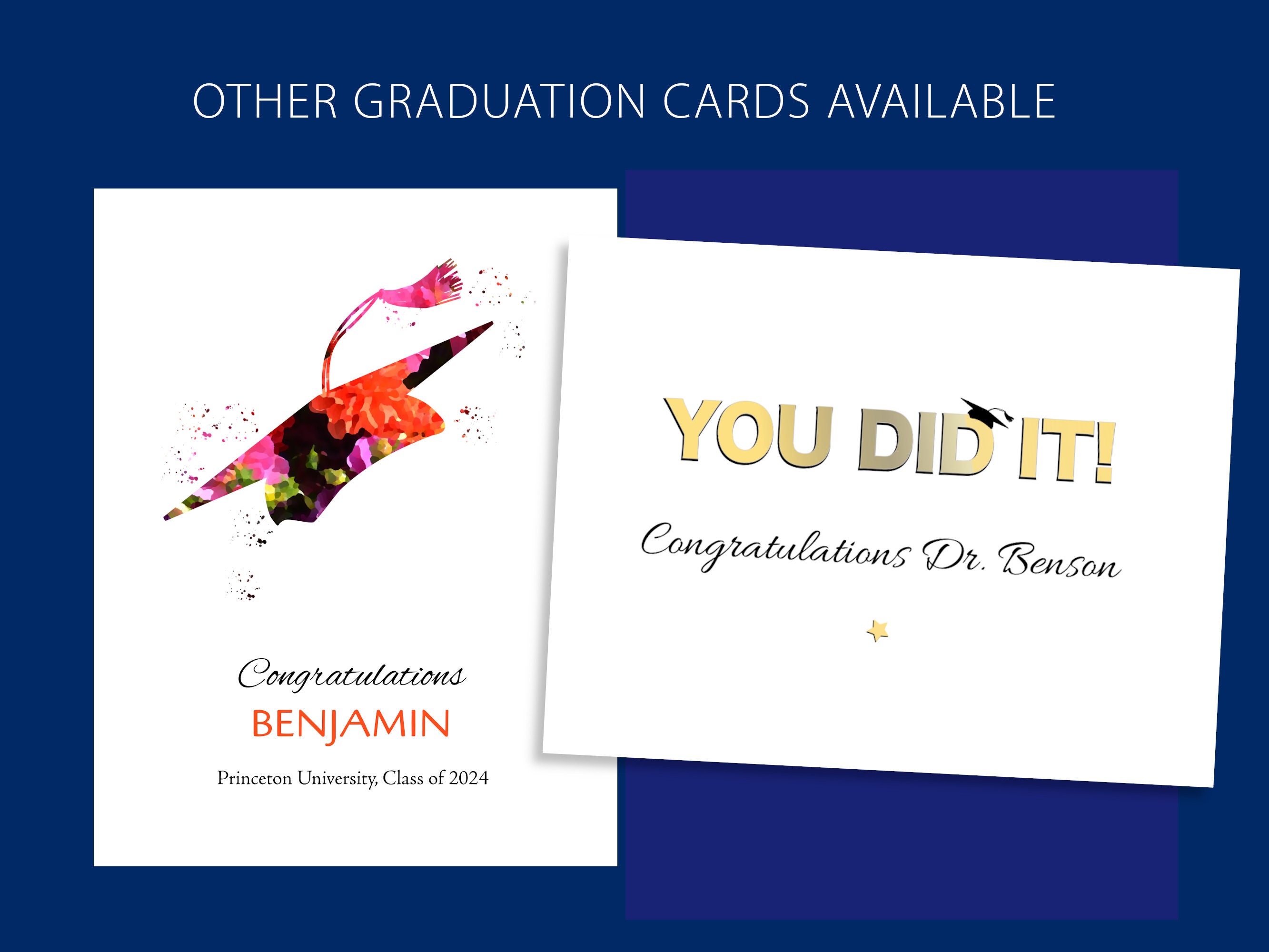 Personalized Phd Graduation Card, Funny Graduate Gift - Etsy