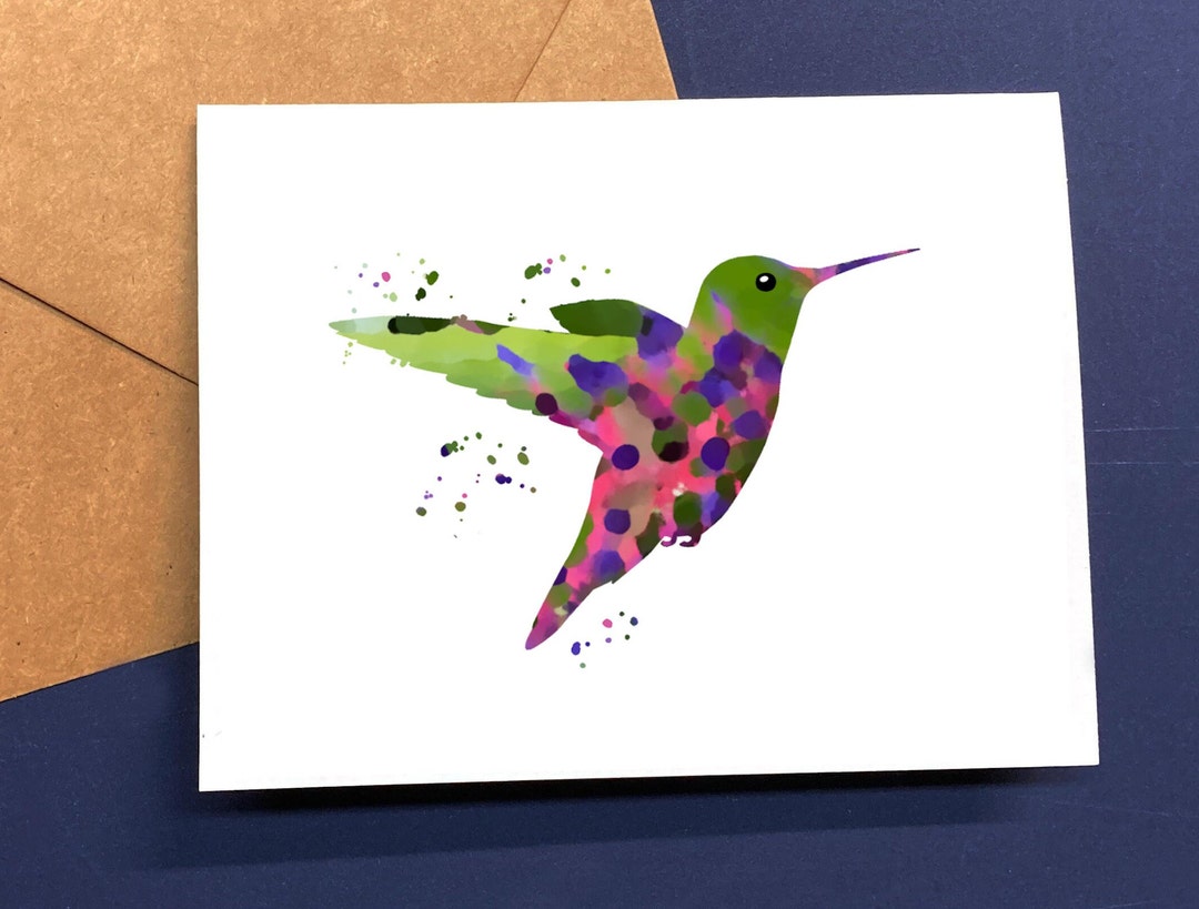 Hummingbird Card, Nature Lover Cards, Humming Bird Gifts - Etsy