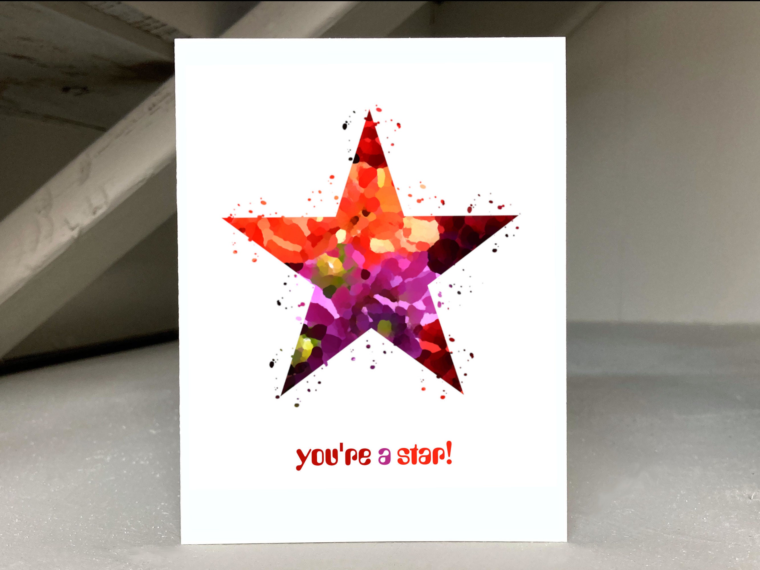 Encouragement Cards, You're a Star Card, Personalized With Name or ...