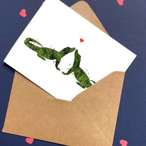 Alligator Valentine, Crocodile Art, Valentines Day Card - Etsy