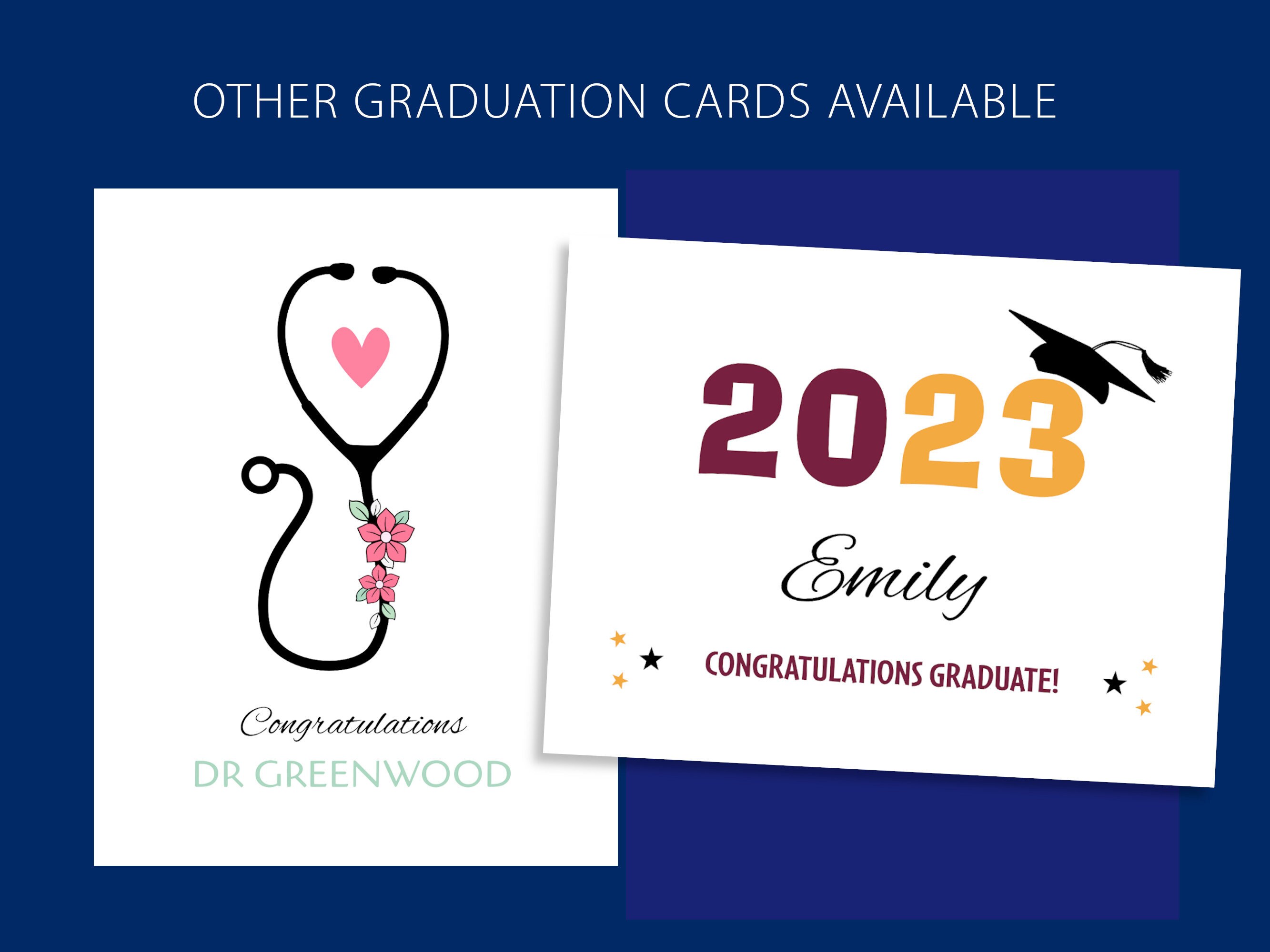 Masters Degree Graduation Card, Personalized Mastered It Card - Etsy