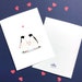 Penguins in Love Anniversary Card, Penguin Engagement, Bird Wedding ...