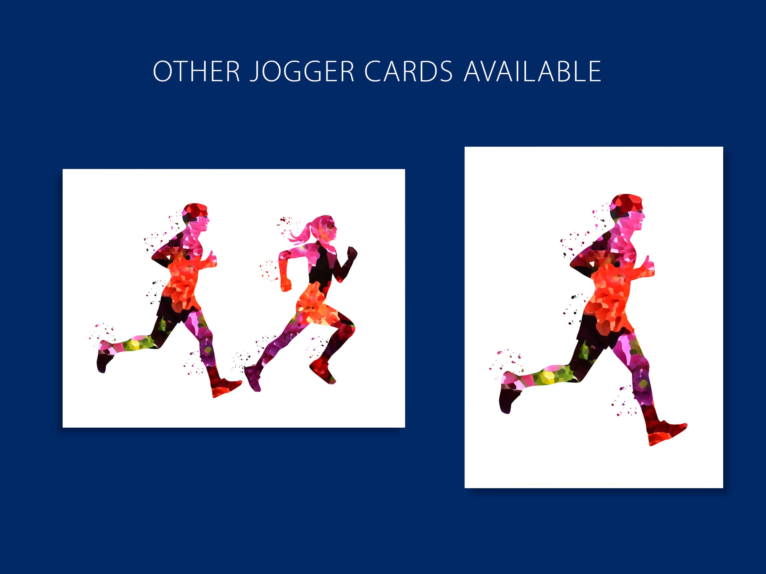 Marathon Runners Good Luck Card Running Athlete Dream Team - Etsy