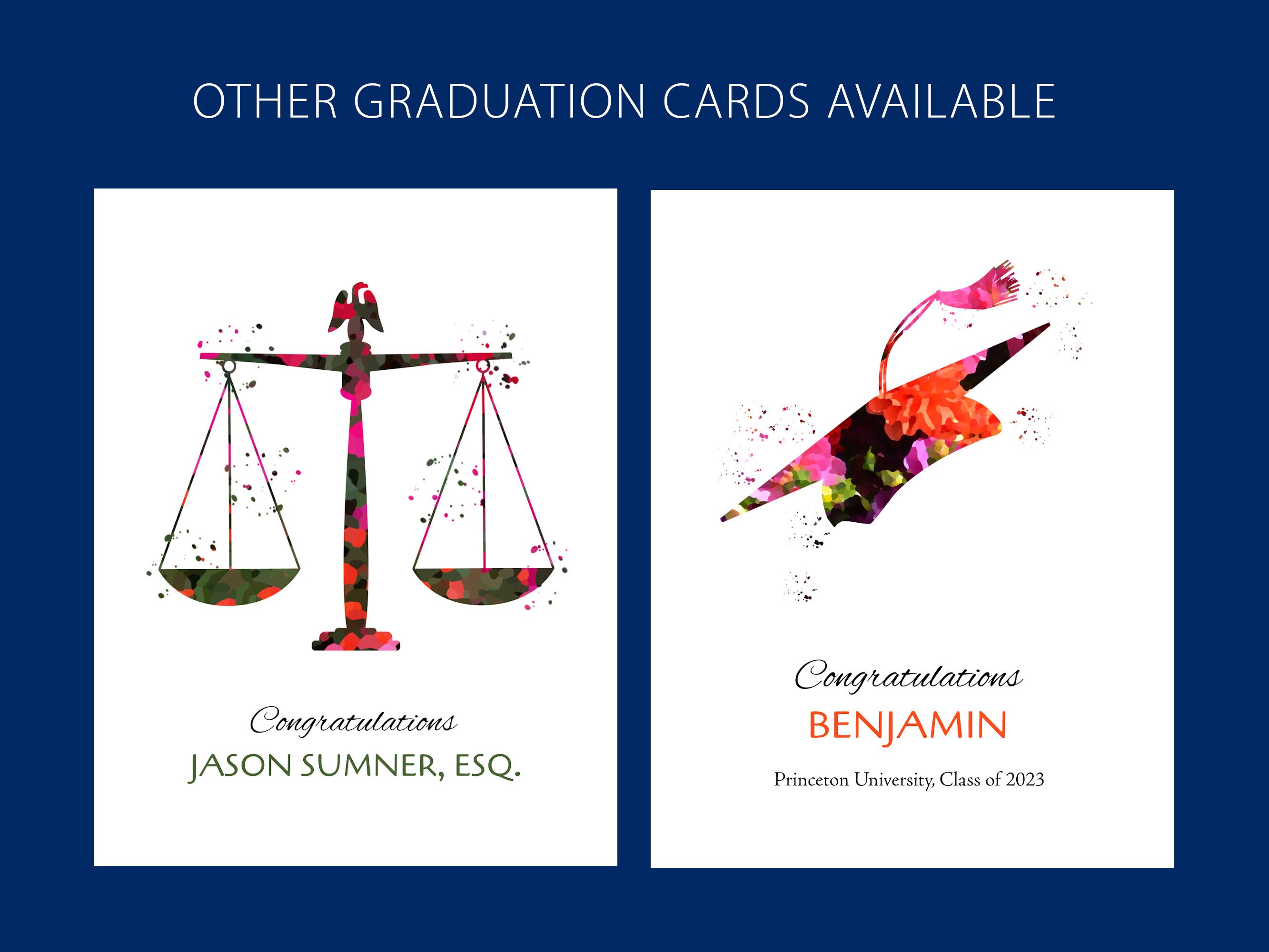 Masters Degree Graduation Card, Personalized Mastered It Card - Etsy