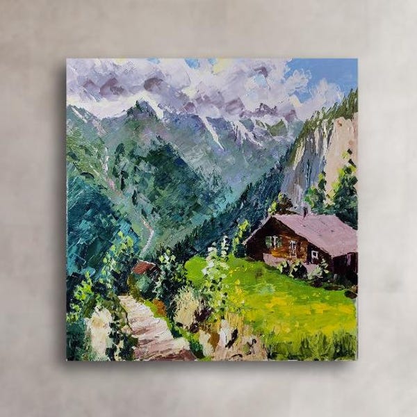 Alpine Painting - Etsy