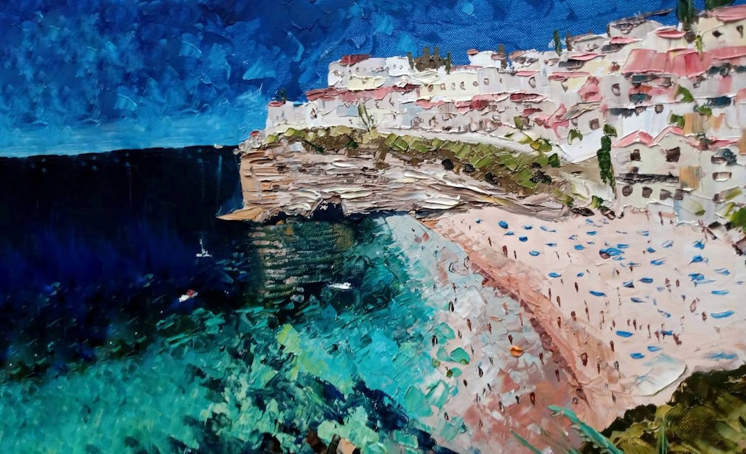 Portugal Landscape Original Painting Original Art Oil Painting Portugal ...