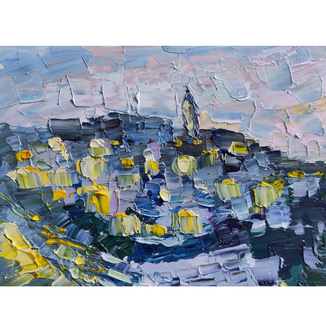 Matera Art Original Art Impasto Oil Art Puglian Landsape Matera Artwork ...